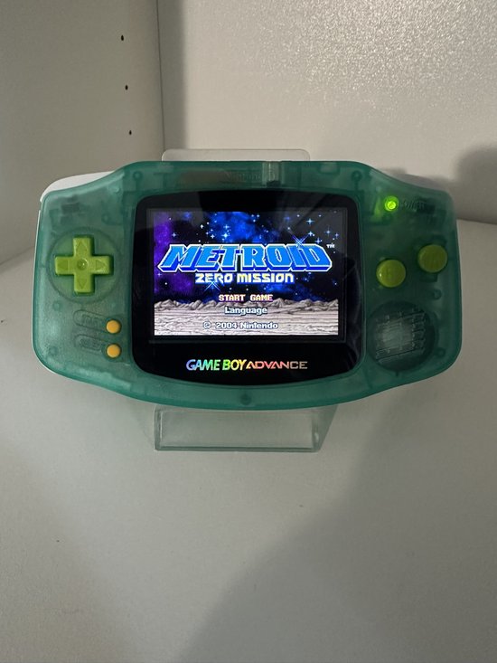 Game Boy Advance - Glow in the Dark shell (AGB-01) - LCD mod (AGS-101 ...