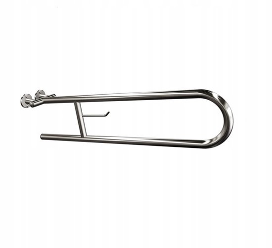 Andex Wandbeugel 75cm Kantelbaar met Toiletrolhouder - 120kg | bol