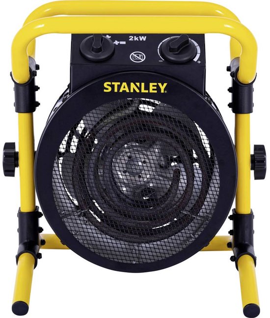 STANLEY 2000W Ventilatorkachel 20 m² Zwart/geel | bol