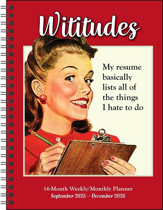 Houdini Agenda 2025-2026: 16 Maanden Week- en Maandplanner met Humor | bol