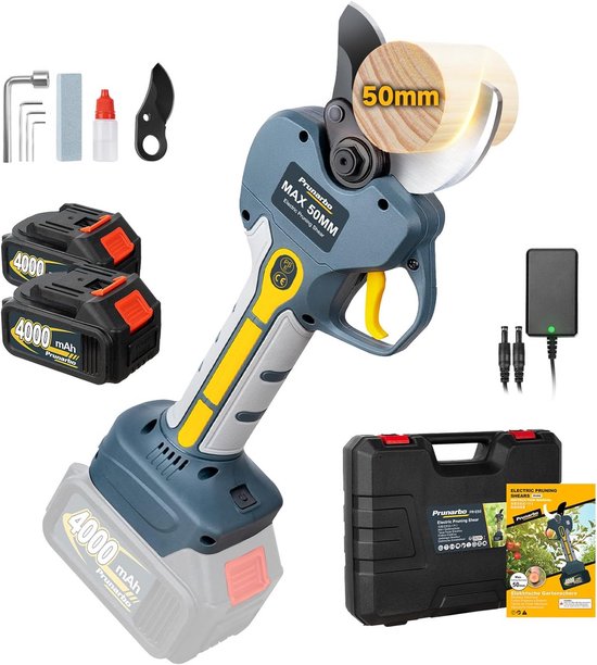 Accu Snoeischaar Elektrisch 50mm Dikke Takken - Krachtige Snoeitang met ...