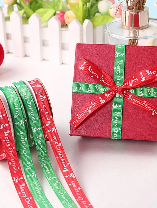 2 rollen kerst lint Merry Christmas - 9 meter per rol | bol