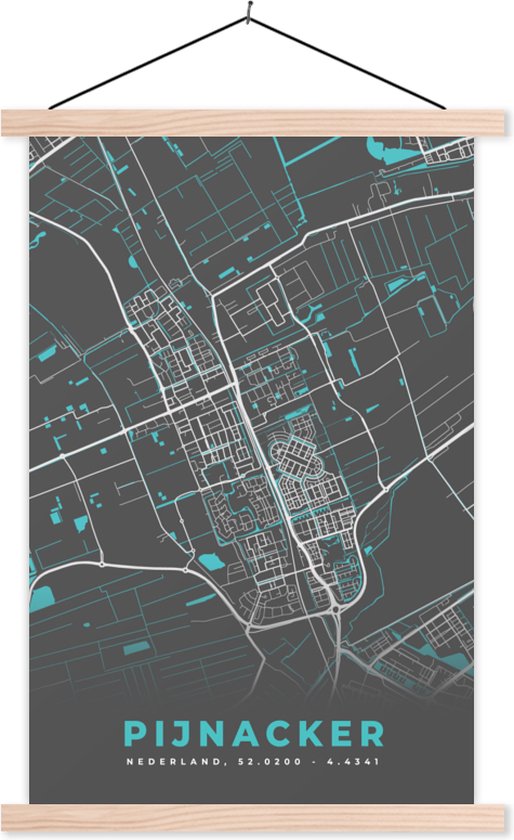Posterhanger incl. Poster - Schoolplaat - Plattegrond - Pijnacker ...