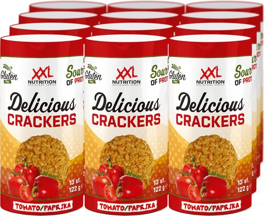Delicious Crackers - 12 x 13 crackers - Tomato/Paprika | bol.com