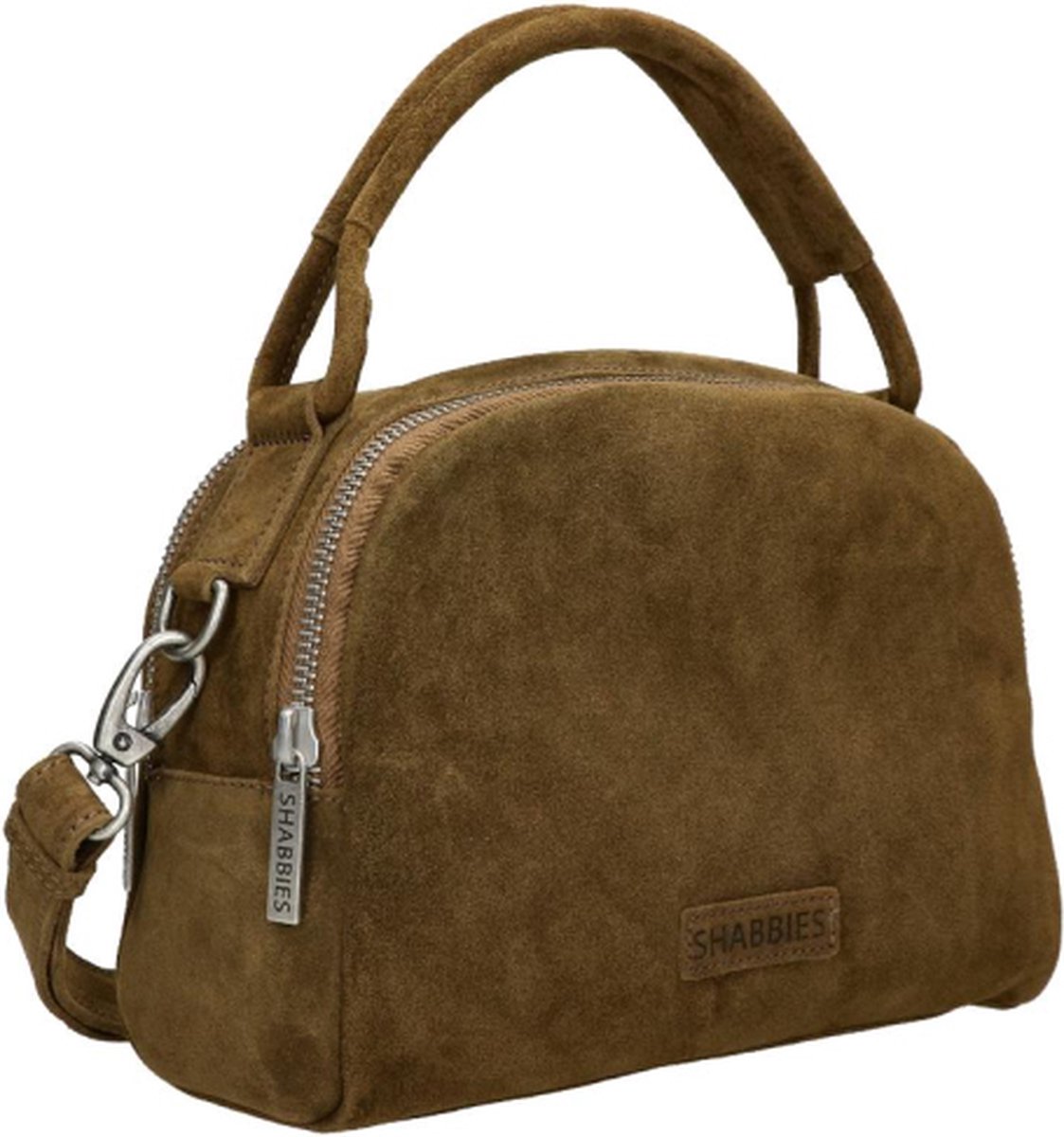 Shabbies Medium Schoudertas / Crossbody Tas Dames - Leer - Waxed Suède ...