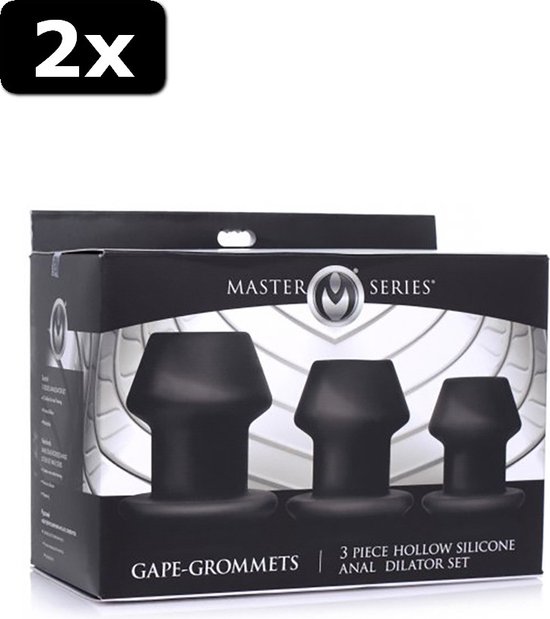 2x Gape-Grommets Hollow Anal Dilator Set | bol.com