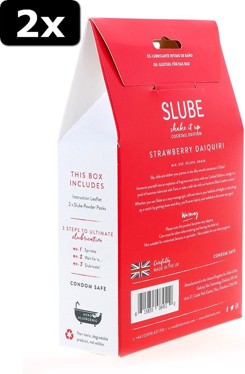 2x Slube Strawberry Daiquiri Double Pack | bol.com