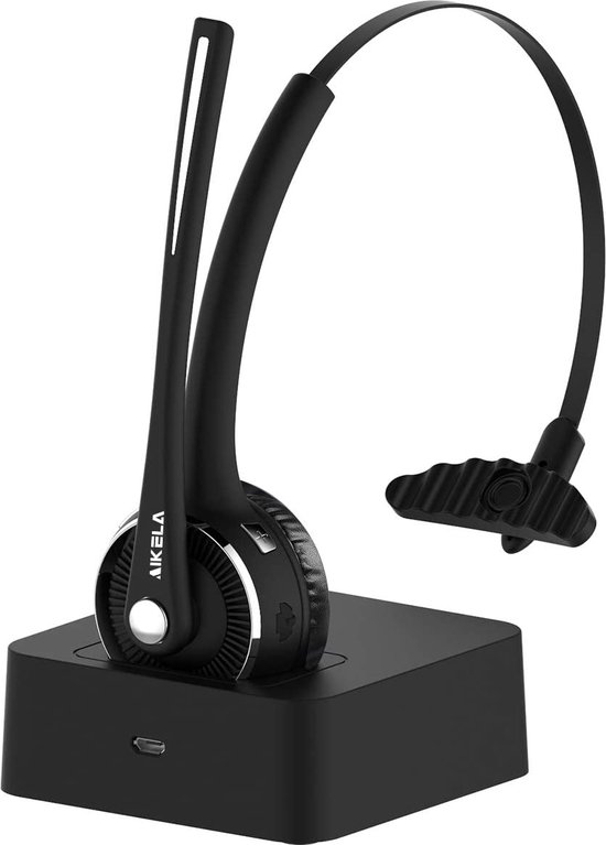 AIKELA Wireless Bluetooth Headset PC Headset, 15 Hours’ Running Time ...