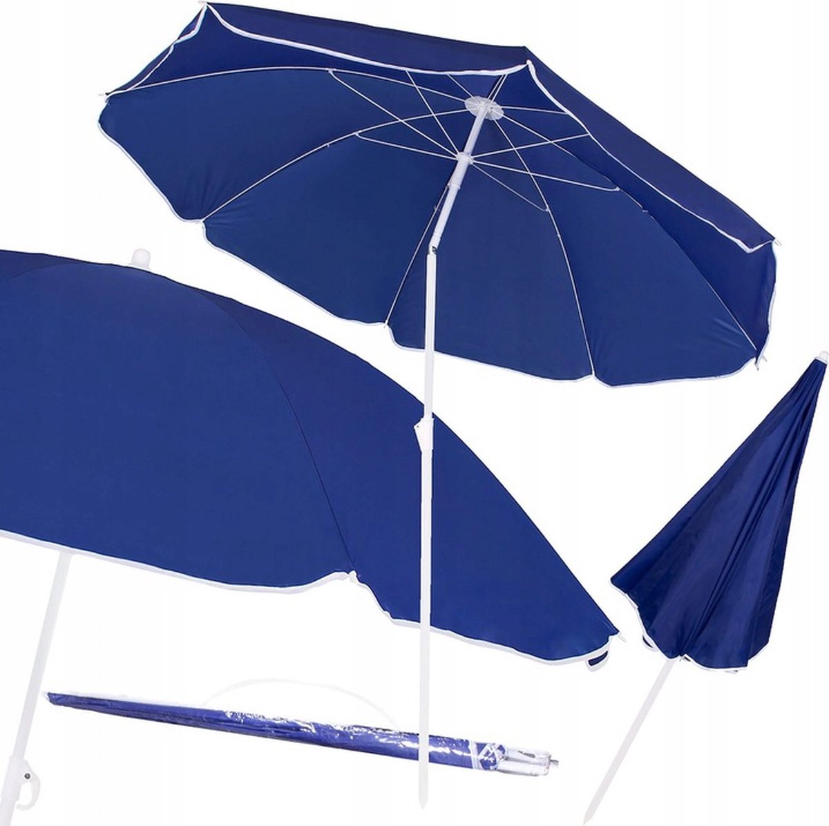 Swinn - Parasol - Strandparasol - Blauw - Flamingo - met Opbergtas ...