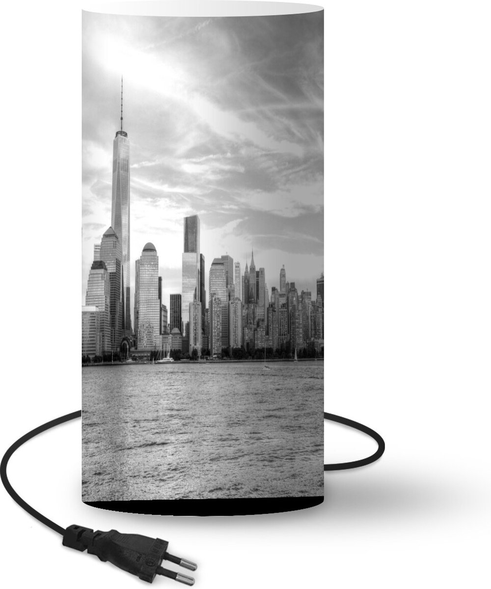 Lampe Skyline New York - noir et blanc - 33 cm de haut - Ø16 cm - Lampe ...