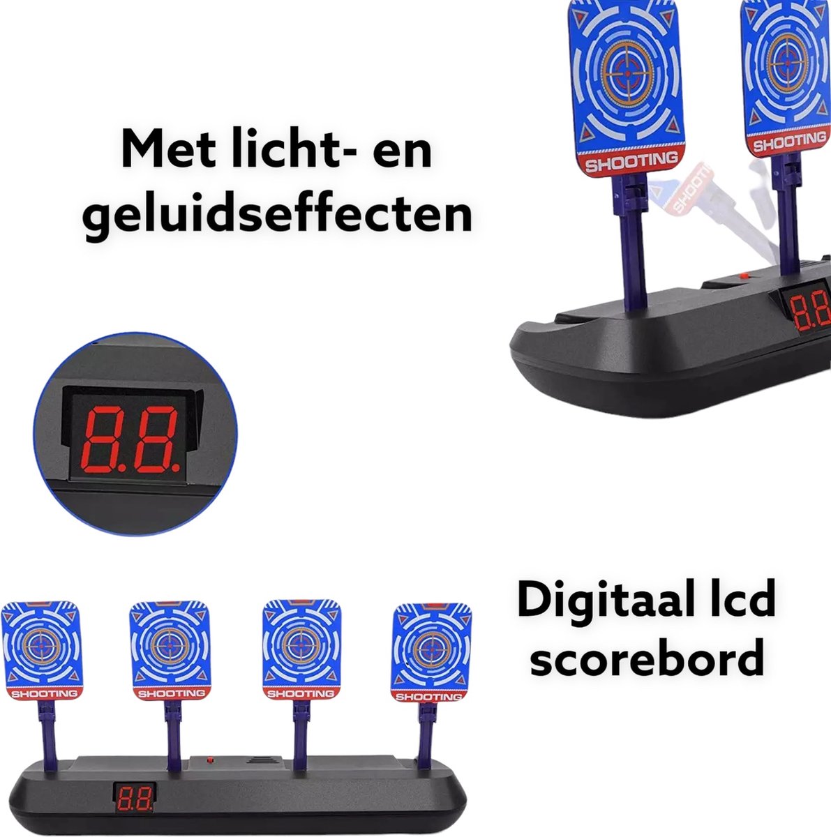 Eldur® Bewegende Schietschijf - Moving Target - Geschikt voor o.a. Nerf ...