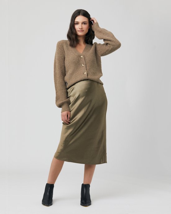 RIPE Billie Crop Gebreid Vest OlijfL | bol.com