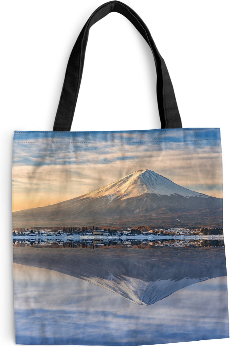 Schoudertas - Strandtas - Shopper Iconisch beeld van de Fuji berg in de ...