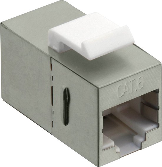 STP CAT6 Gigabit Keystone module RJ45 - RJ45 - compact / metaal | bol