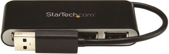 Startech USB Hub - 4 poorten - Zwart/Zilverkleurig - Plug and play ...