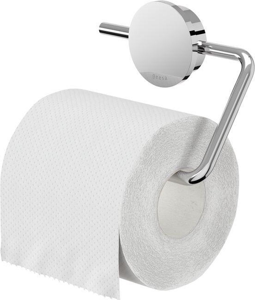 Geesa Opal toiletrolhouder zonder klep 13,8 x 1,9 x 11,3 cm, chroom ...