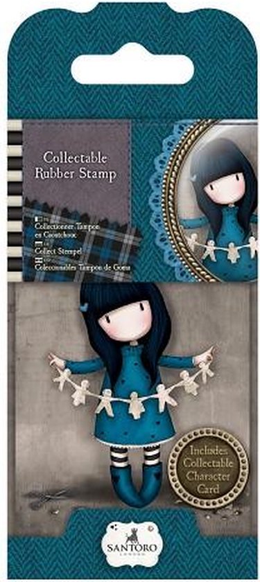 Collectable Rubber Stamp - Santoro - No. 6 I Found My Family In A Book ...