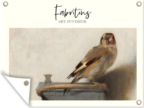Muurdecoratie buiten Schilderij - Het puttertje - Carel Fabritius ...