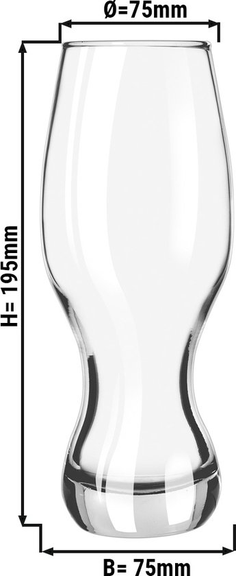 (12 stuks) Bierglas - MUNICH - 480 ml | GGM Gastro | bol