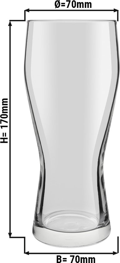 (6 stuks) Bierglas - MUNICH - 400 ml | GGM Gastro | bol