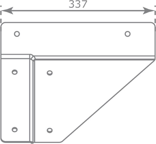 Hoekverbinding Recht Vierkant Universal | bol