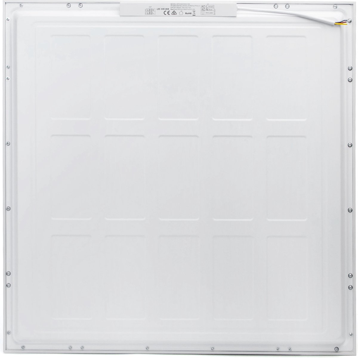 LED Paneel - Aigi Budge - 60x60 - Natuurlijk Wit 4000K - 40W Inbouw ...