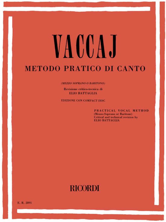 Practical Vocal Method | 9790041828916 | Nicola Vaccai | Boeken | bol