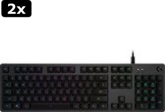 2x Logitech G512 - Mechanisch Gaming Toetsenbord - US Layout | bol.com