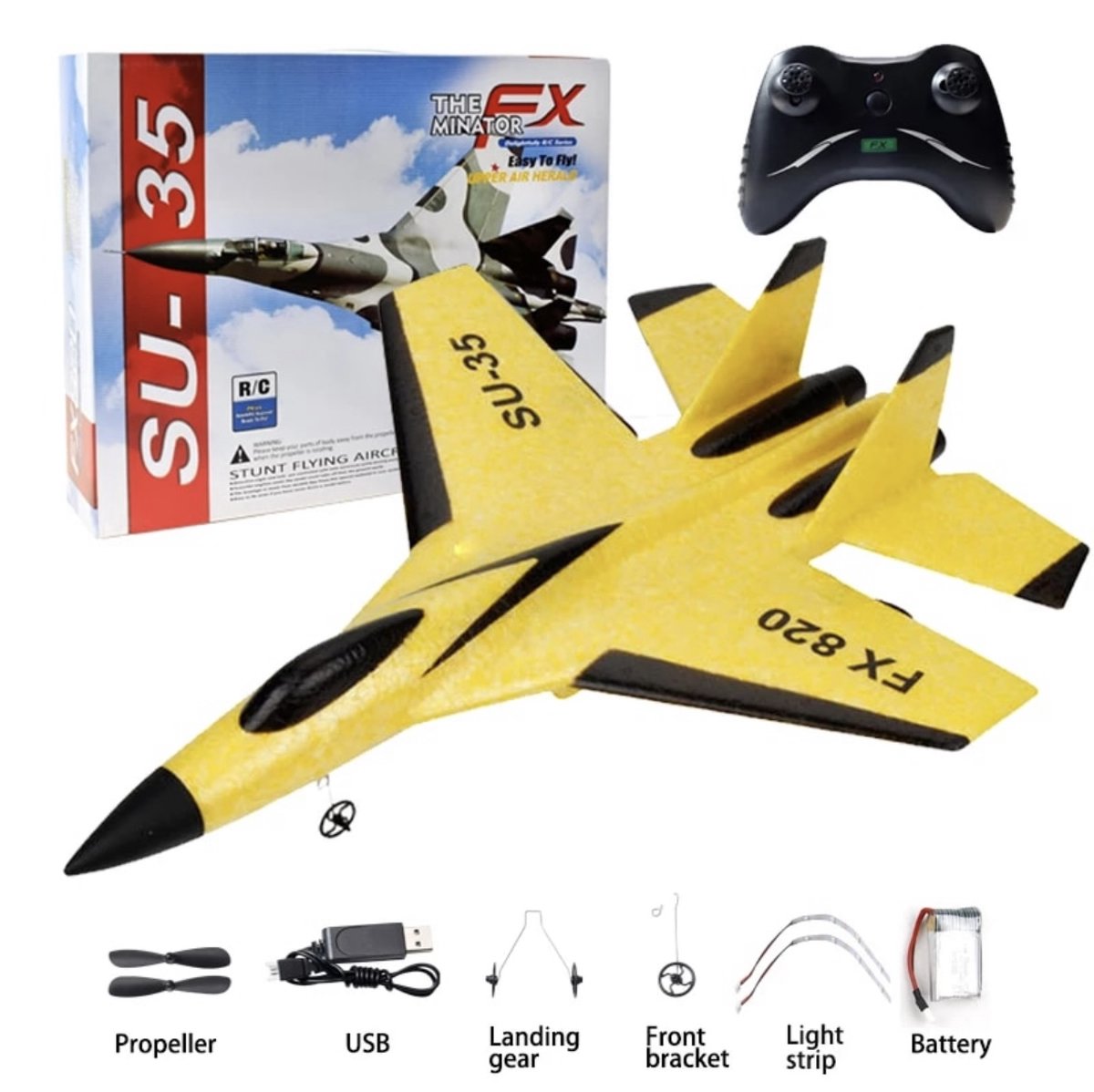 Fastsurfe - FX-620 - Avion RC - 1 Batteries - Télécommande - Avion de ...