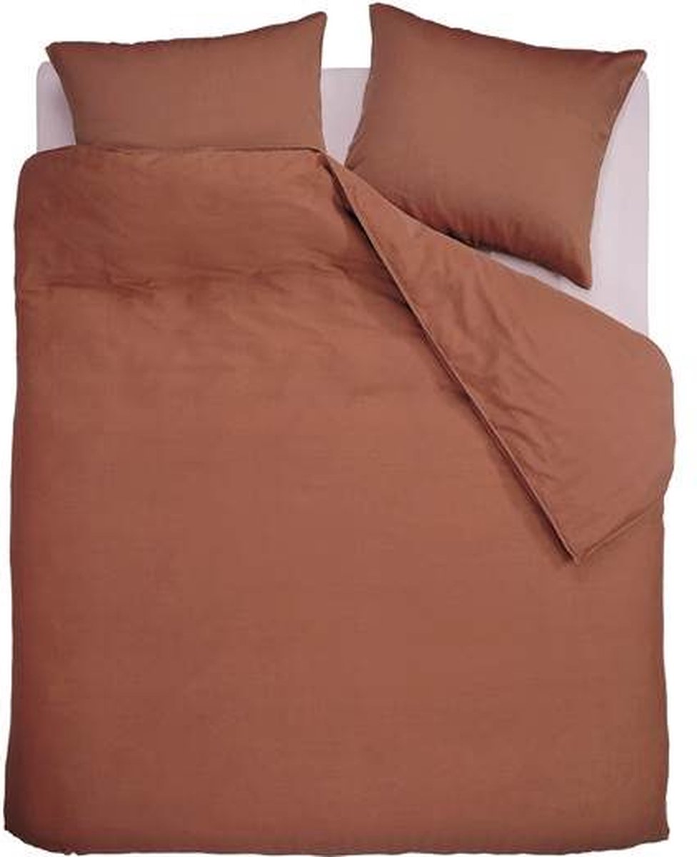 VTWonen Earth Dekbedovertrek - Tweepersoons - 200x200/220 cm - Terra ...