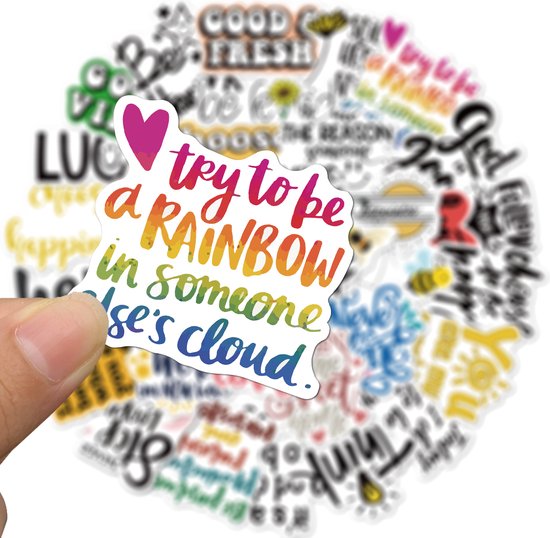 Positief Denken Stickers - Happy Life - Feel Good - set 50 stuks ...