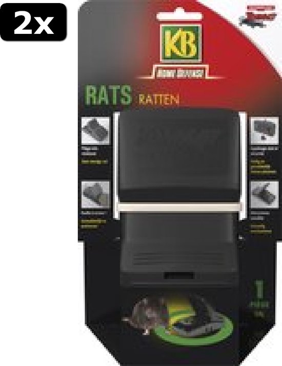 2x KB Home Defense Kunststof Rattenval - Rattenklem - 1 stuk ...