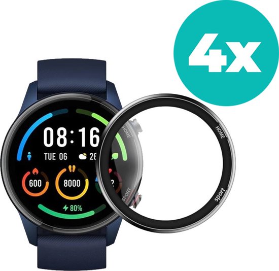 Xiaomi Mi Watch screenprotector - 4 stuks - Geschikt voor Xiaomi Mi ...