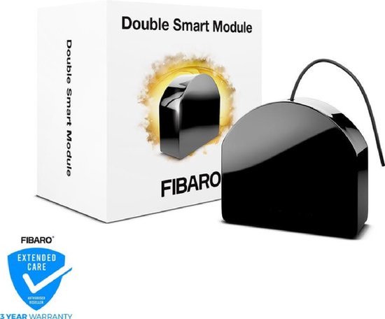 FIBARO Double Smart Module - Potentiaalvrije schakelaar - Z-Wave Plus ...