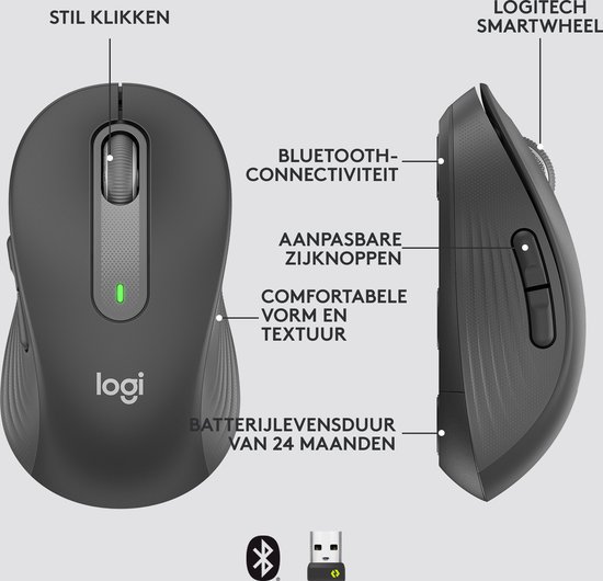Logitech Signature M650 - Muis - Zwart | bol