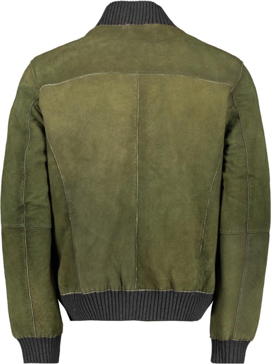 Donders Jas Leather Jacket 52337 Vintage Green Mannen Maat - 52 | bol