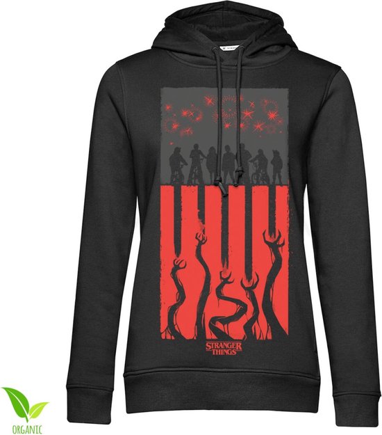Stranger Things Hoodie/trui -S- Flag Zwart | bol