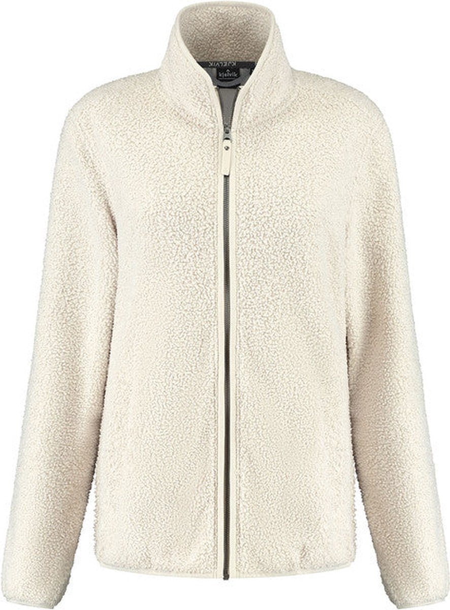 Kjelvik dames vest - vest fleece zacht dames - Lexi - sand - maat 40 ...