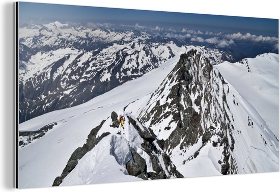 Wanddecoratie Metaal - Aluminium Schilderij - Noordwestelijke bergkam ...