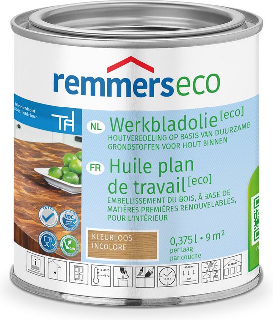 Remmers Werkbladolie Eco 0,75 liter Natuurlijk effect | bol