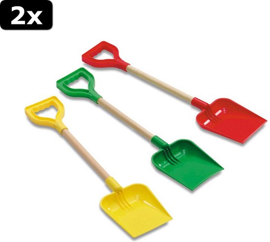 2x Schep met Houten Steel 56 cm | bol