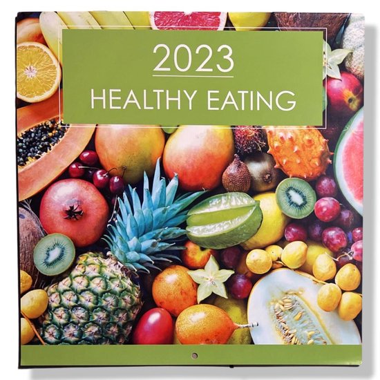 Gezond eten kalender - 2023 - Maandkalender - 28x28cm | bol