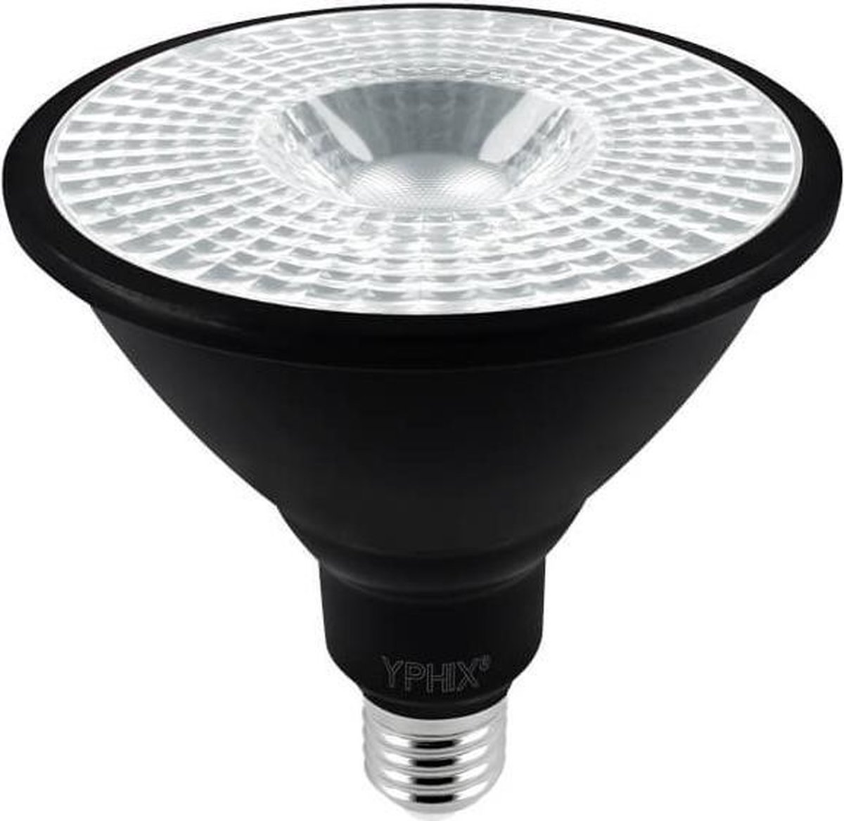 E27 LED lamp Pollux Par 38 17W 3000K dimbaar zwart | bol