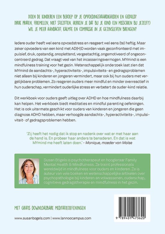 MYmind Mindfulness voor ouders van kinderen en jongeren met aandachtsproblemen |... | bol