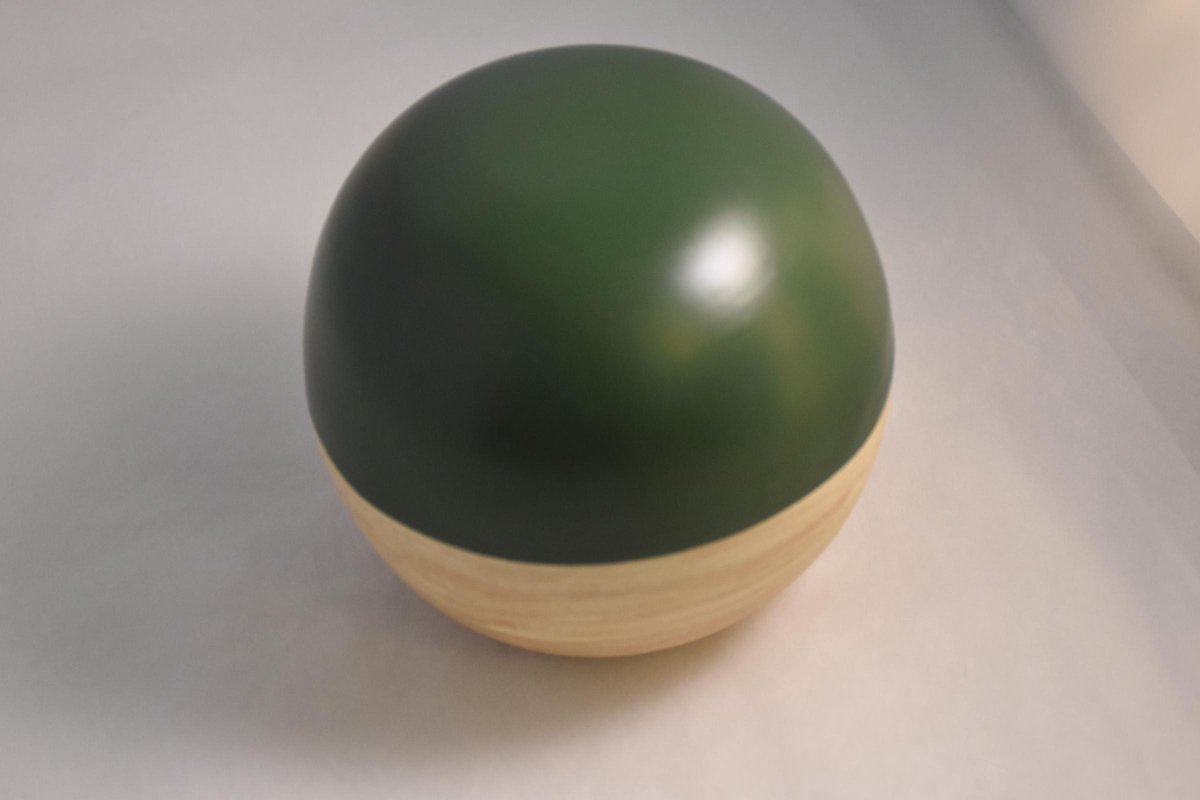 Decoratie Bamboe Bal. Natuurlijke bamboe balversiering in groene en ...