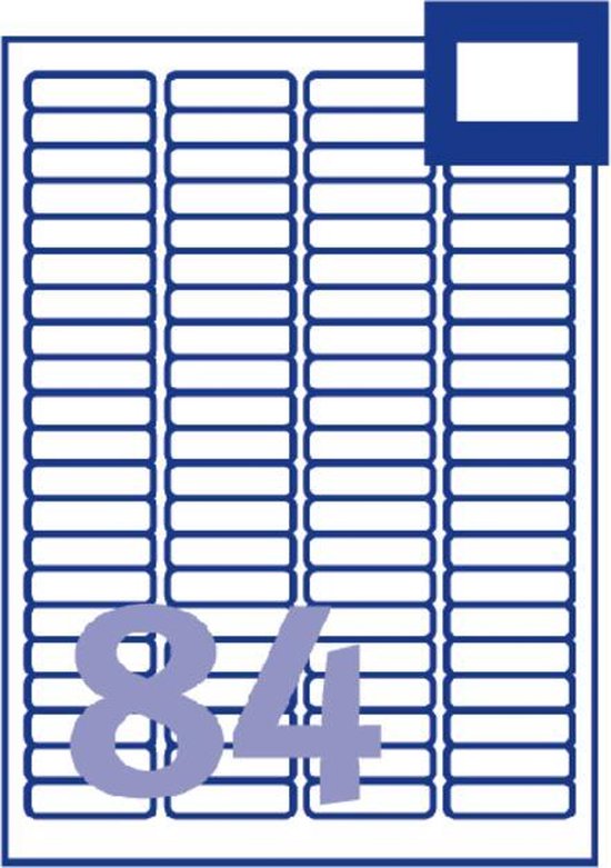 Avery Mini etiketten 46 x 11 mm, wit, L7656 (pak 2100 stuks) | bol