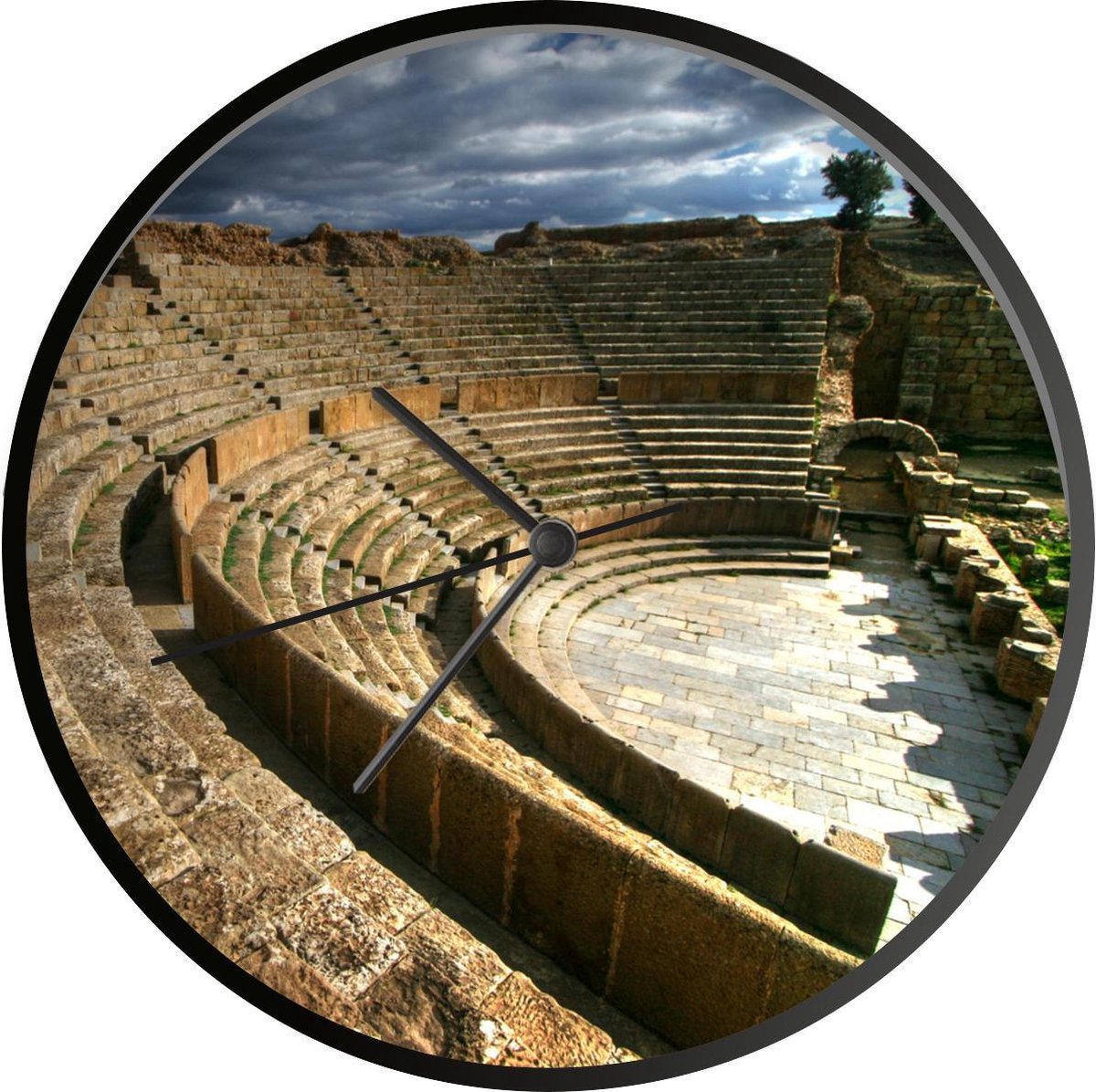 Klok Ruïnes van Timgad Ø 30 cm - Romeins theater bij Timgad - Modern ...