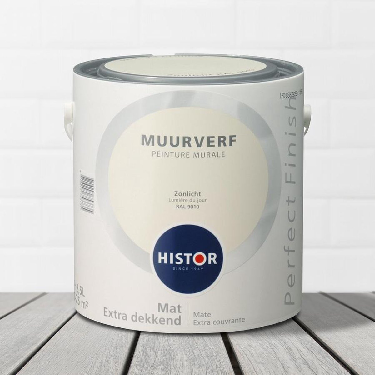bol.com | Histor Perfect Finish Muurverf Mat - 5 Liter - Zonlicht (Ral ...