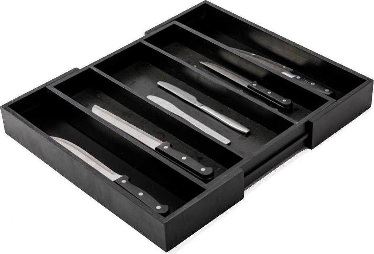 Decopatent® Uitschuifbaar bestekbak - Besteklade - 3 Vaks ...