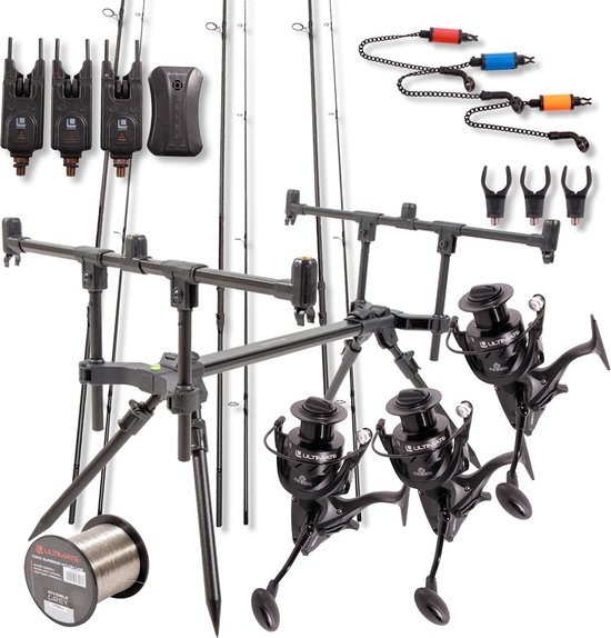 Ultimate Adventure Carp Triple Rod Set | Karper set | bol
